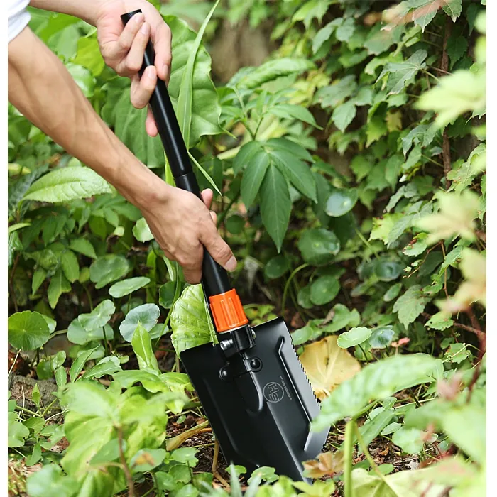 Survival Hax Folding Shovel with Saw & Fire Starter | Bug Out Bag Builder