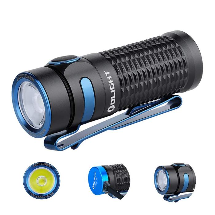 OLIGHT Baton3 1200 Lumens Ultra-Compact Rechargeable EDC Flashlight ...